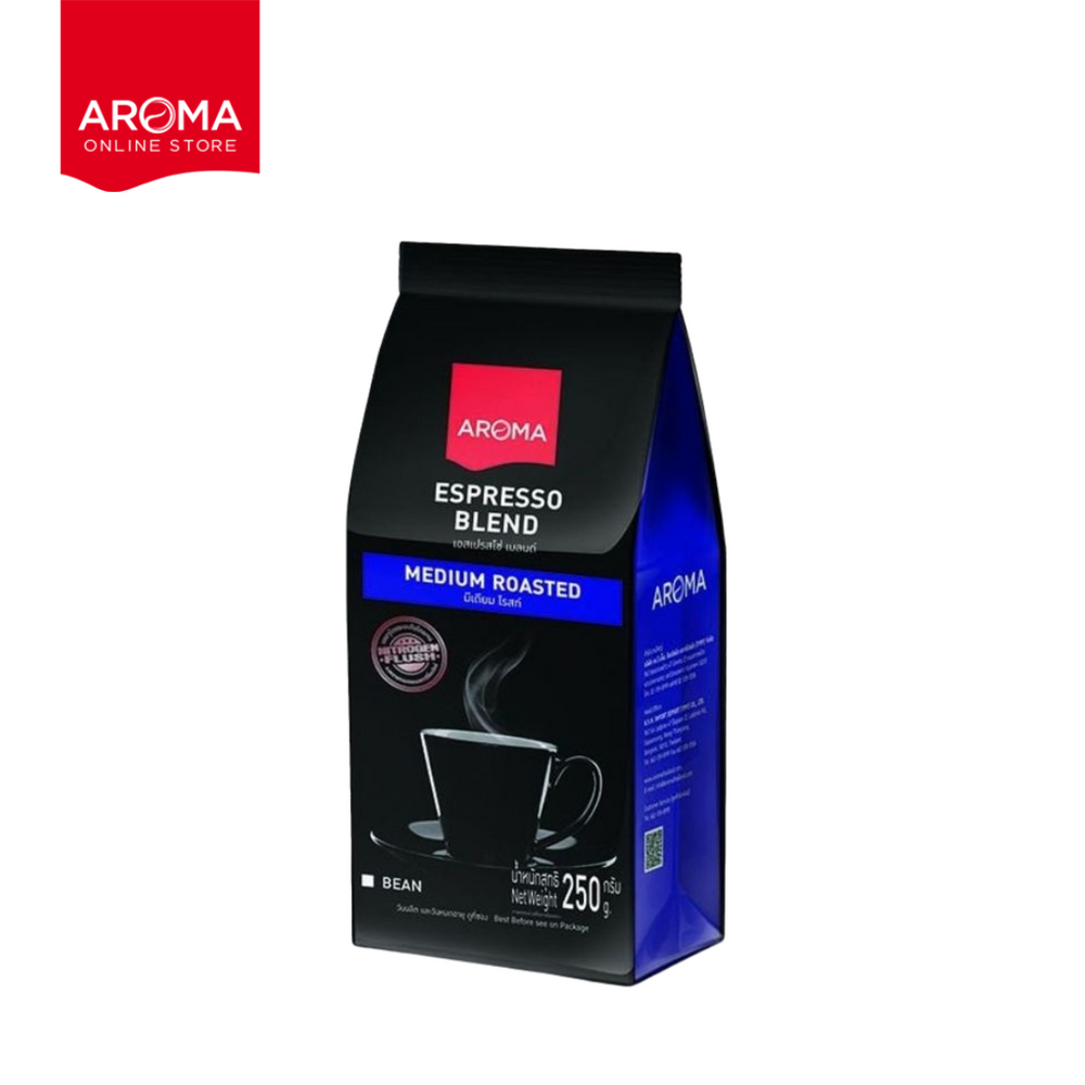 Aroma Online Store | เมล็ดกาแฟคั่ว Aroma Espresso Blend 250 G.
