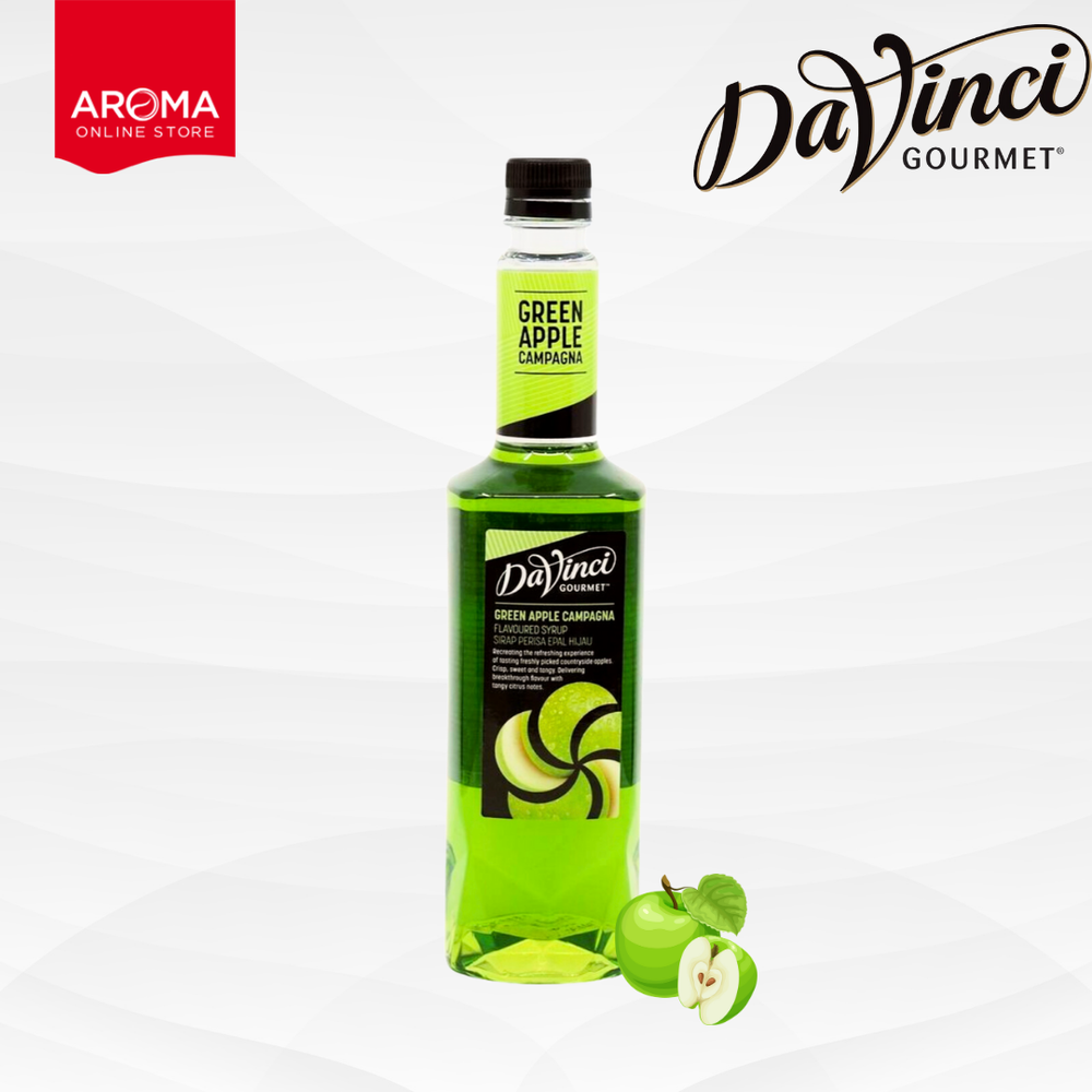 Aroma Online Store | DAVINCI GREEN APPLE CAMPAGNA SYRUP 750 ML