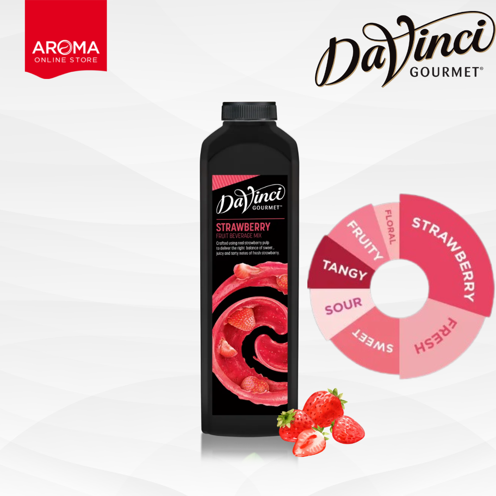 Aroma Online Store | DAVINCI STRAWBERRY FRUIT BEV MIX 1L