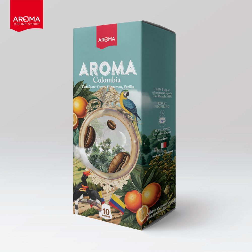 Aroma Online Store | กาแฟแคปซูล โคลัมเบีย (1แพ็คมี10แคปซูล)